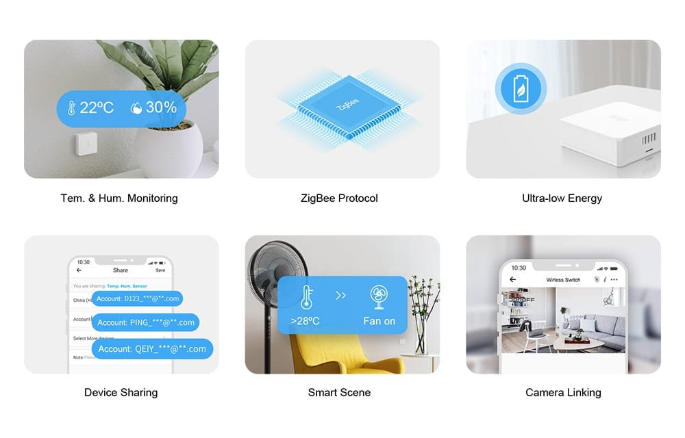 Sonoff SNZB-02 : Sensor De Temperatura Zigbee économico